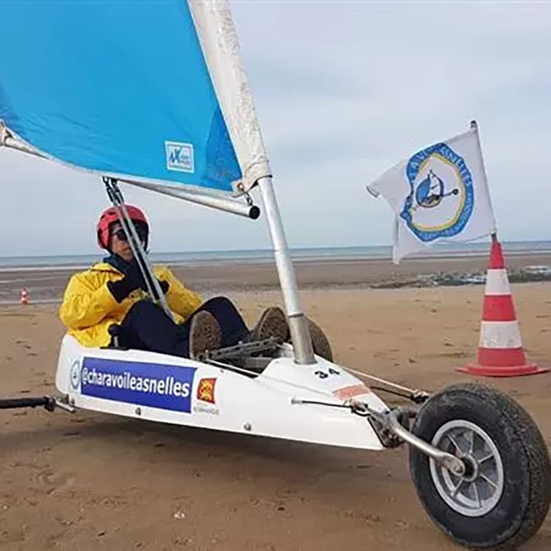Char à Voile St-Aubin-sur-Mer Haute Normandie - Camping Les Pommiers